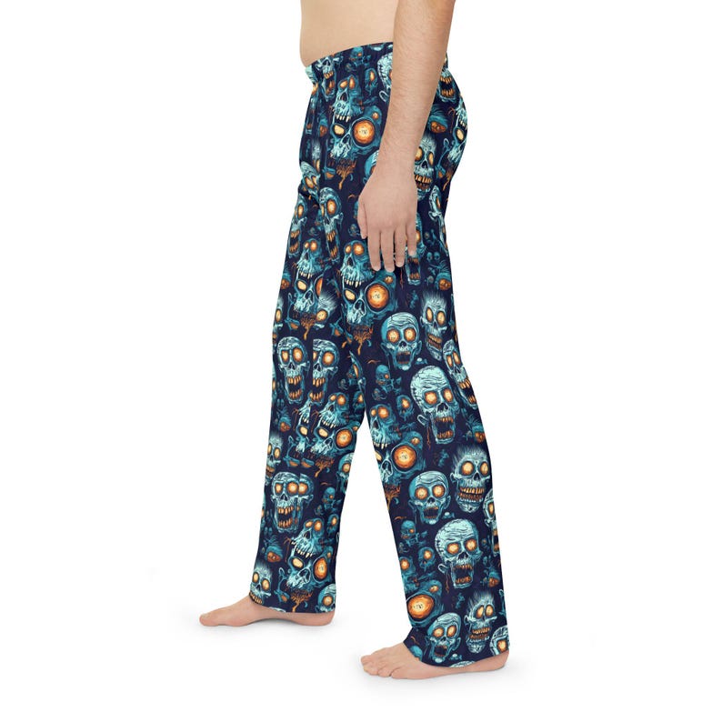 Zombies Men's Halloween Pajama Pants (AOP) Evil Zombies Skull Pajama ...