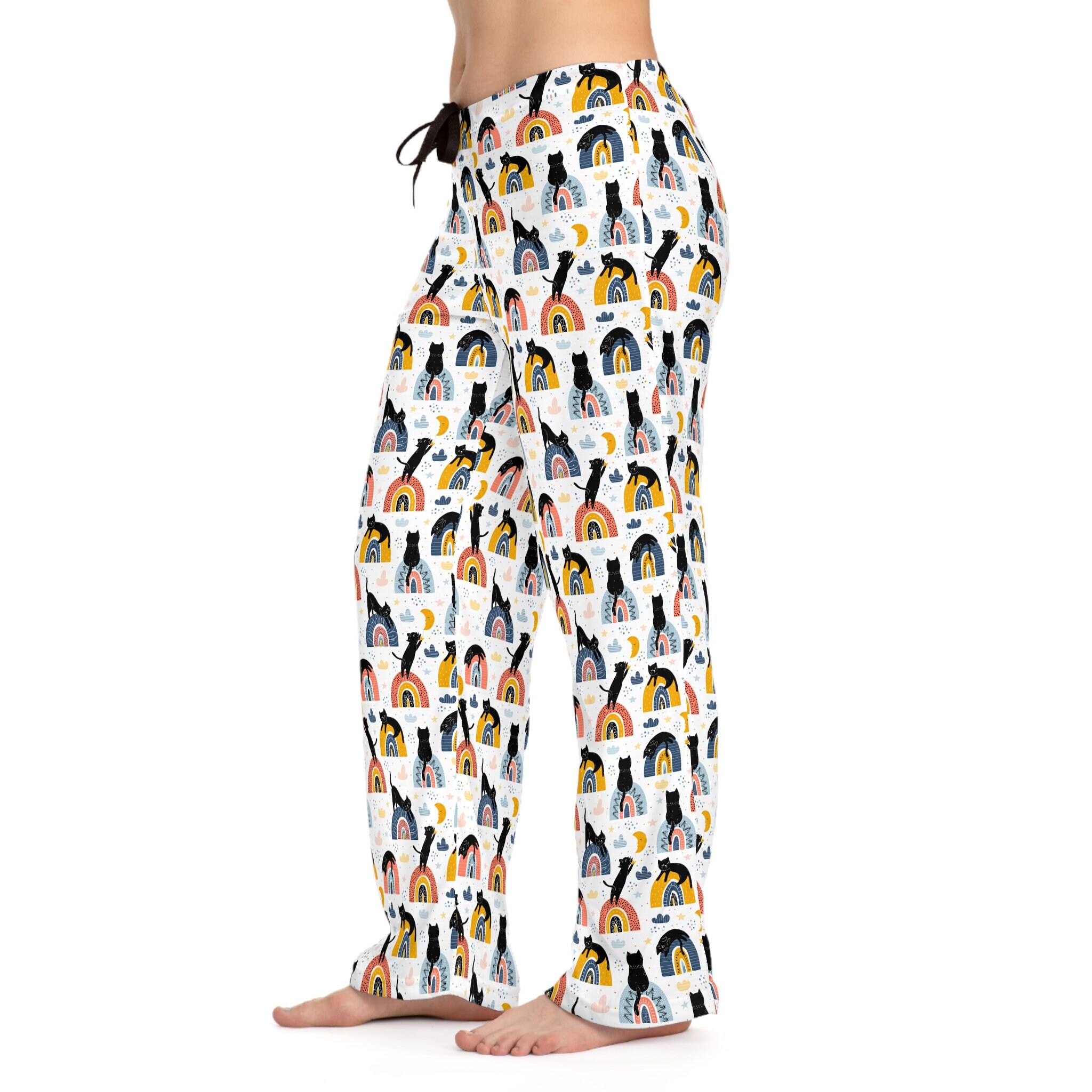Cute Cat Pajama Pants Animal Lover Pajama Pants Cat Lover Pajama Cat ...