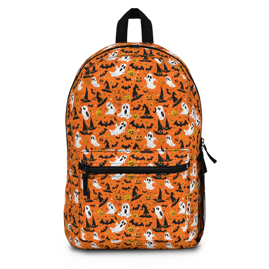 Vintage Halloween Backpack Halloween Backpack Scary Ghosts Backpack ...
