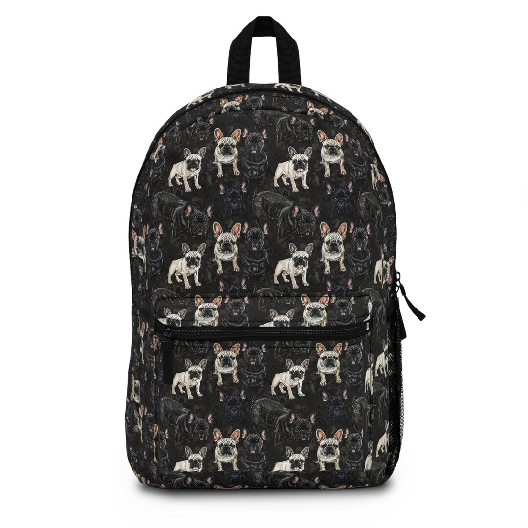 Frenchie Backpack French Bull Dog Backpack Dog Lover Back Pack Frenchie ...