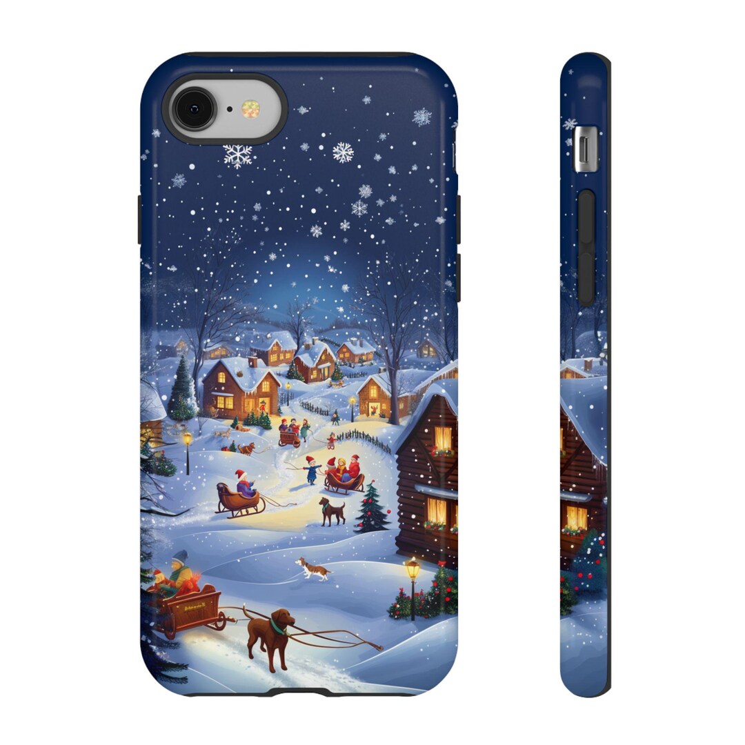 Vintage Winter Wonderland Christmas Phone Case White Christmas Phone ...