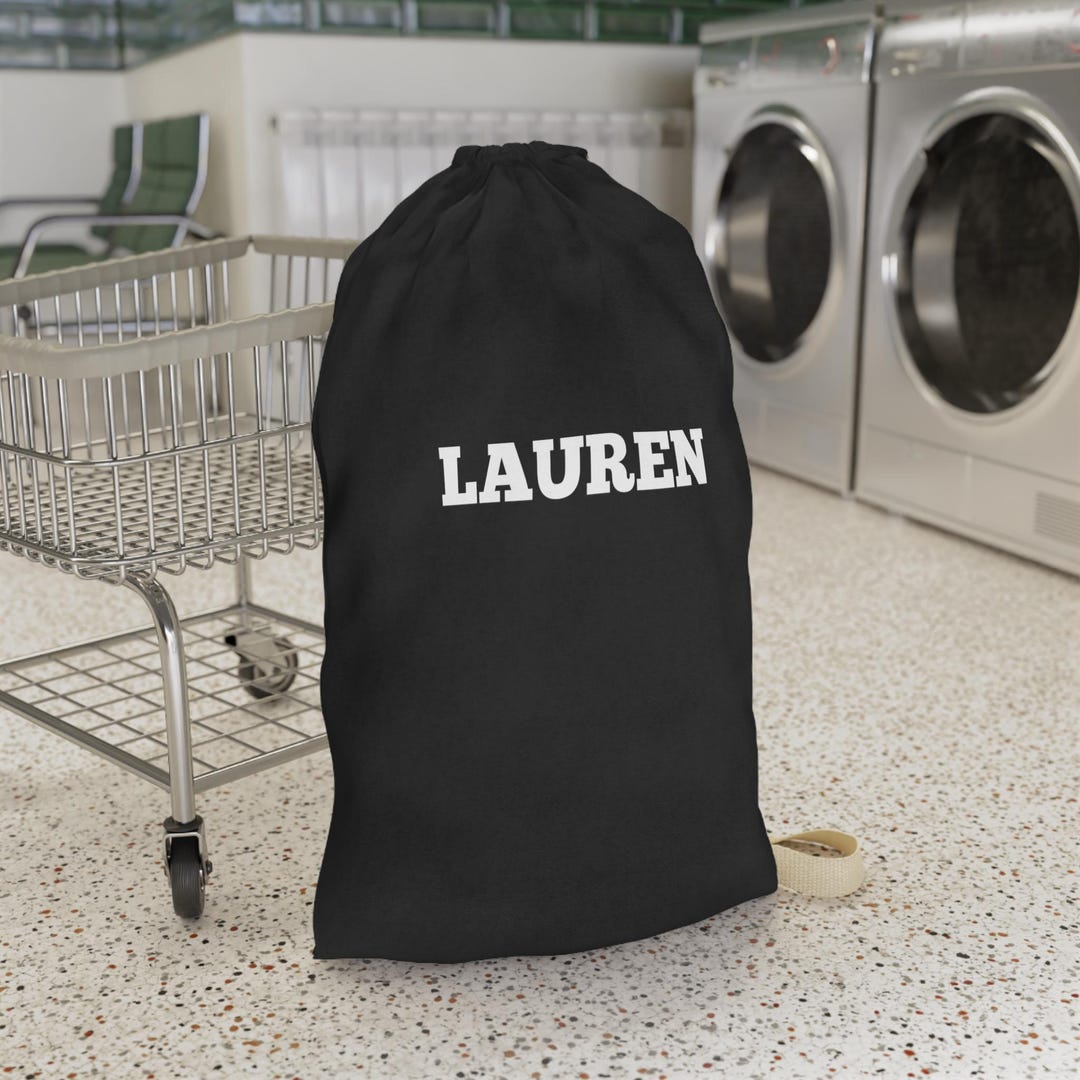 Personalized Laundry Bag - Large Laundry Bag With Name -custom Clothes ...