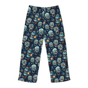 Zombies Men's Halloween Pajama Pants (AOP) Evil Zombies Skull Pajama ...