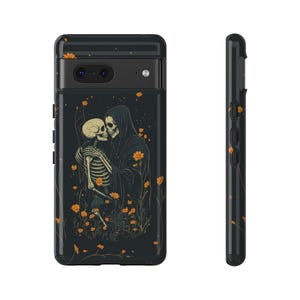 Gothic Love Phone Case Gothic Skeletons Halloween Phone Case Tough ...