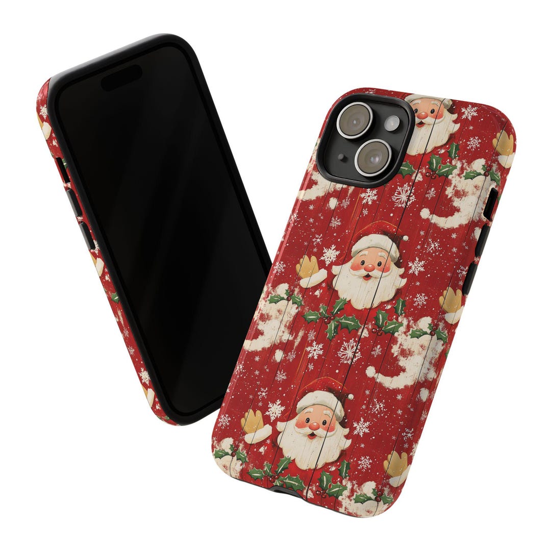 Vintage Christmas Phone Case Tough Phone Case Vintage Santa Phone Case ...