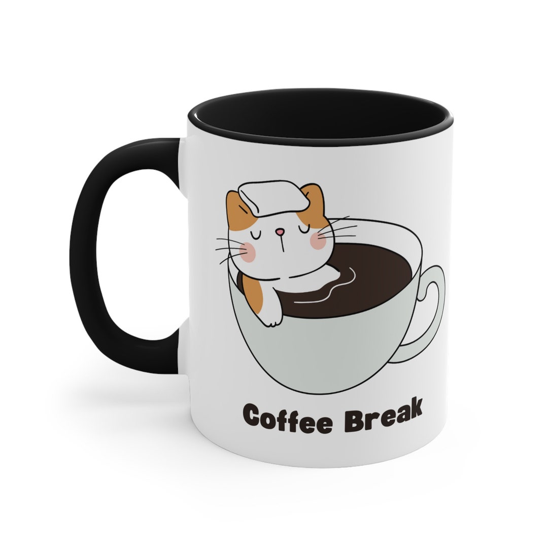 Catnap Coffee Break Mug, Pet Coffee Mug Cat Photo Mug Cat Lover Coffee ...