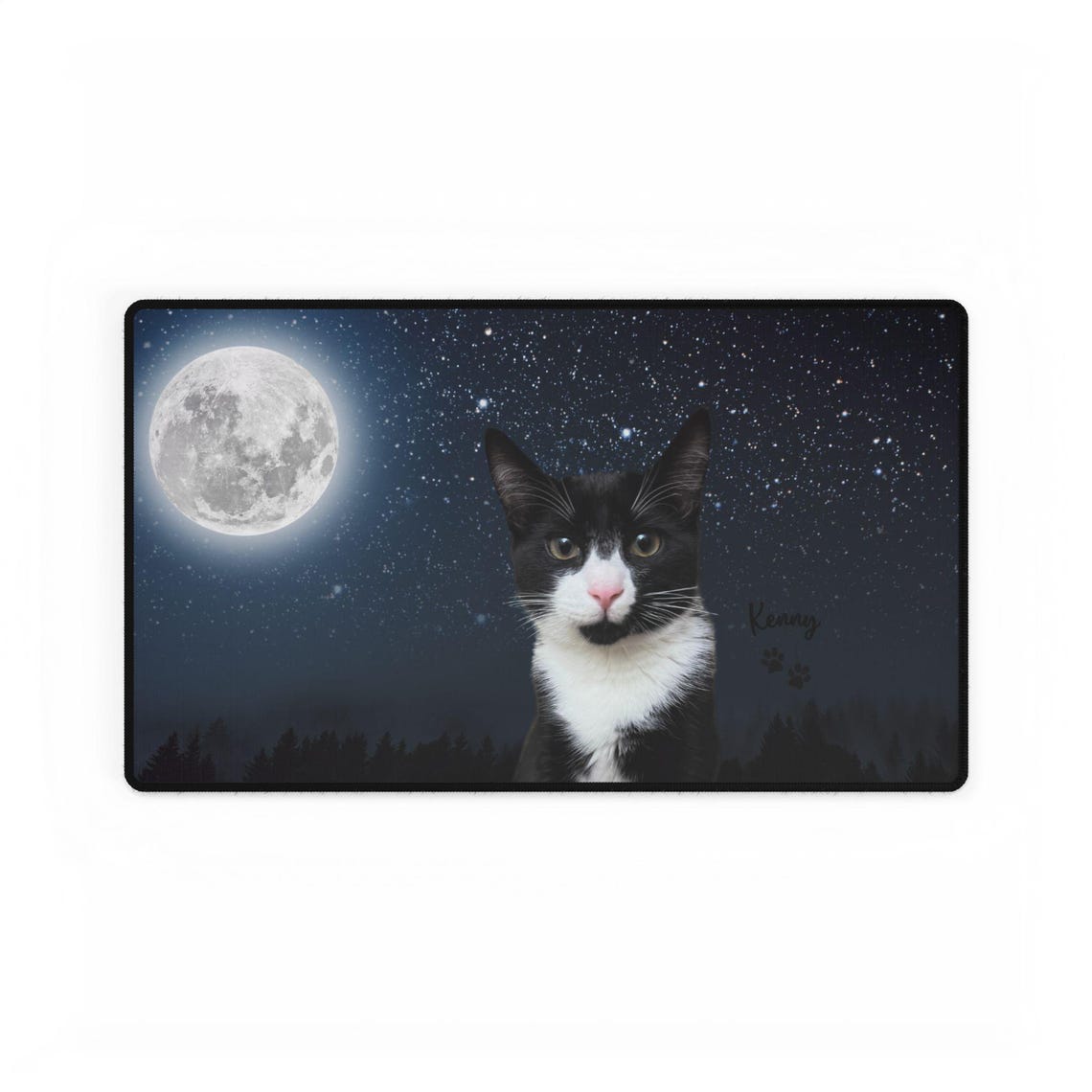 Personalized Cat Desk Mat Dog Desk Mat Cat Lover Desk Mat Cat Lover Dog ...