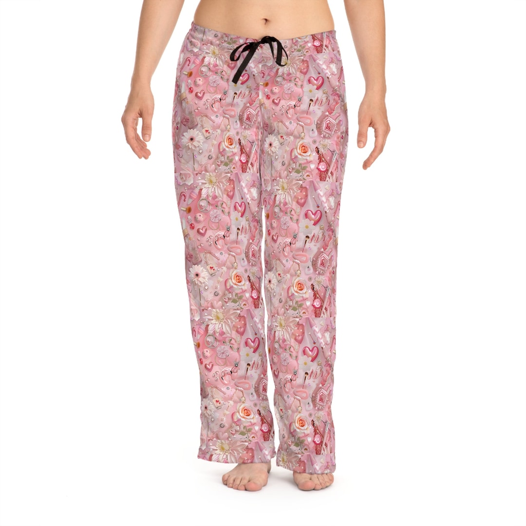 Women's Pretty in Pink Pajama Pants Gift Cute Gift for Her - Etsy