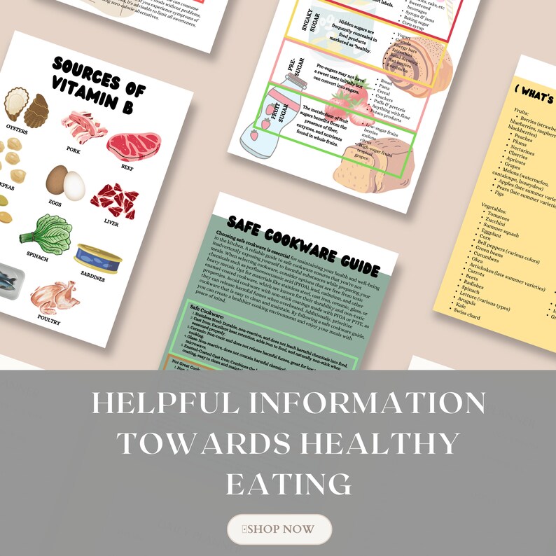 PLR Editable Nutrition Guidebook | Healthy Eating Tips | Cookware Guide ...