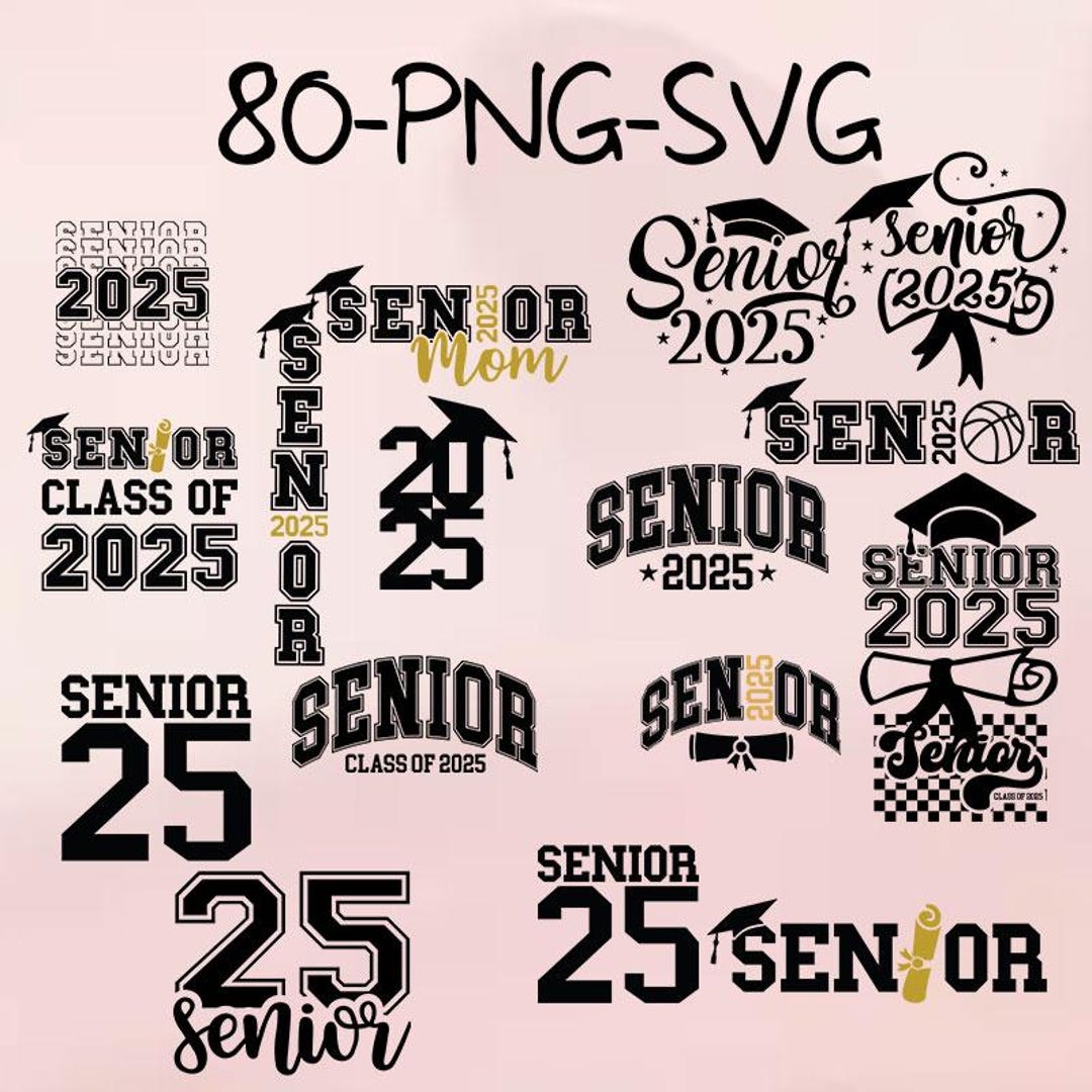 2025 Graduation SVG Pack Perfect for DIY Graduation Invitations & Gifts ...