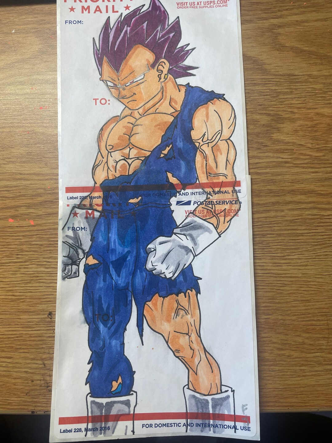 Ego Vegeta Hand Drawn Sticker. - Etsy