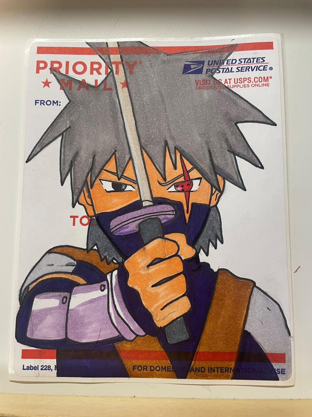 Kakashi Hatake (kid) Hand Drawn Sticker - Etsy