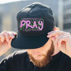 Christian Baseball Cap PRAY Hat Bible Verse Apparel Faith Accessory ...