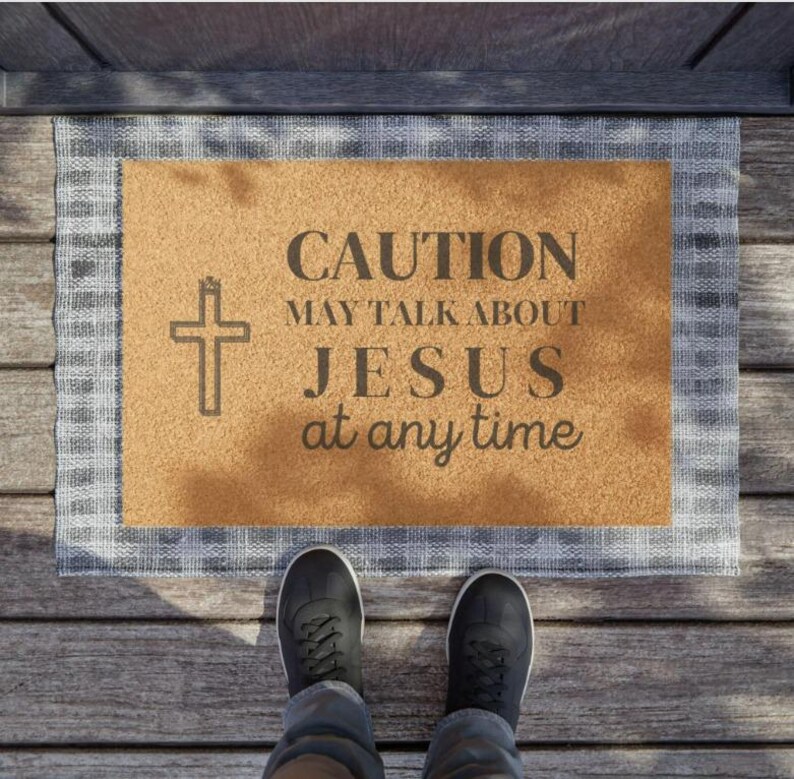 Christian Welcome Mat Blessed Welcome Mat Housewarming Gift ...
