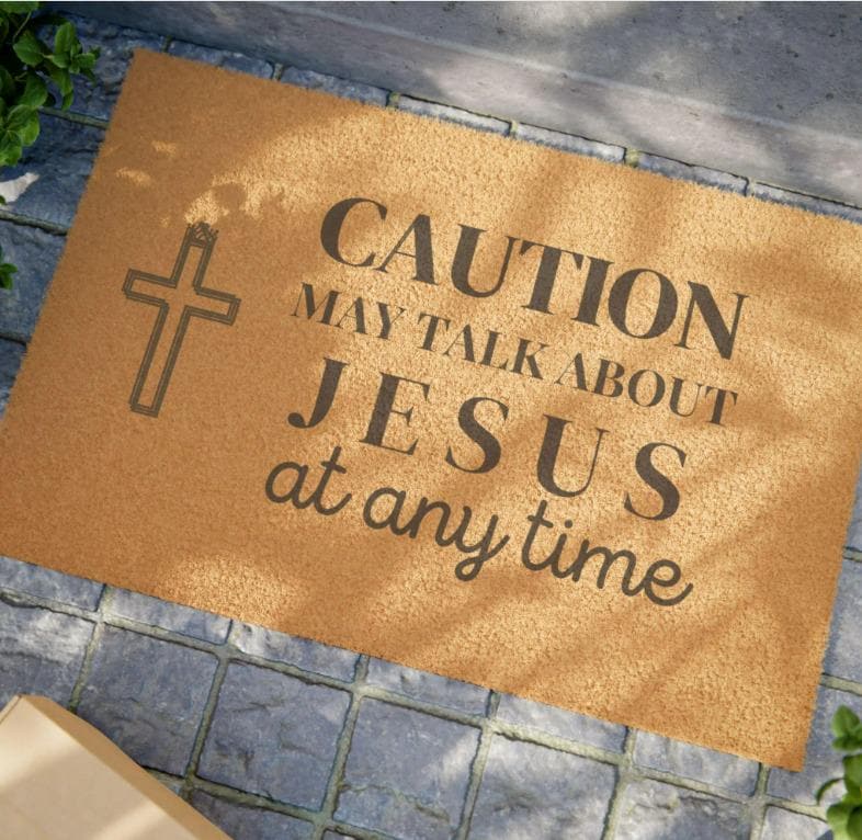 Christian Welcome Mat Blessed Welcome Mat Housewarming Gift ...