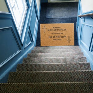 Bible Verse Doormat | Faith-based Mat | Christian Doormat | Eco ...