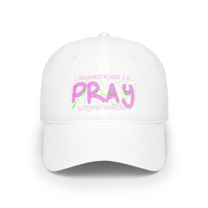 Christian Baseball Cap PRAY Hat Bible Verse Apparel Faith Accessory ...