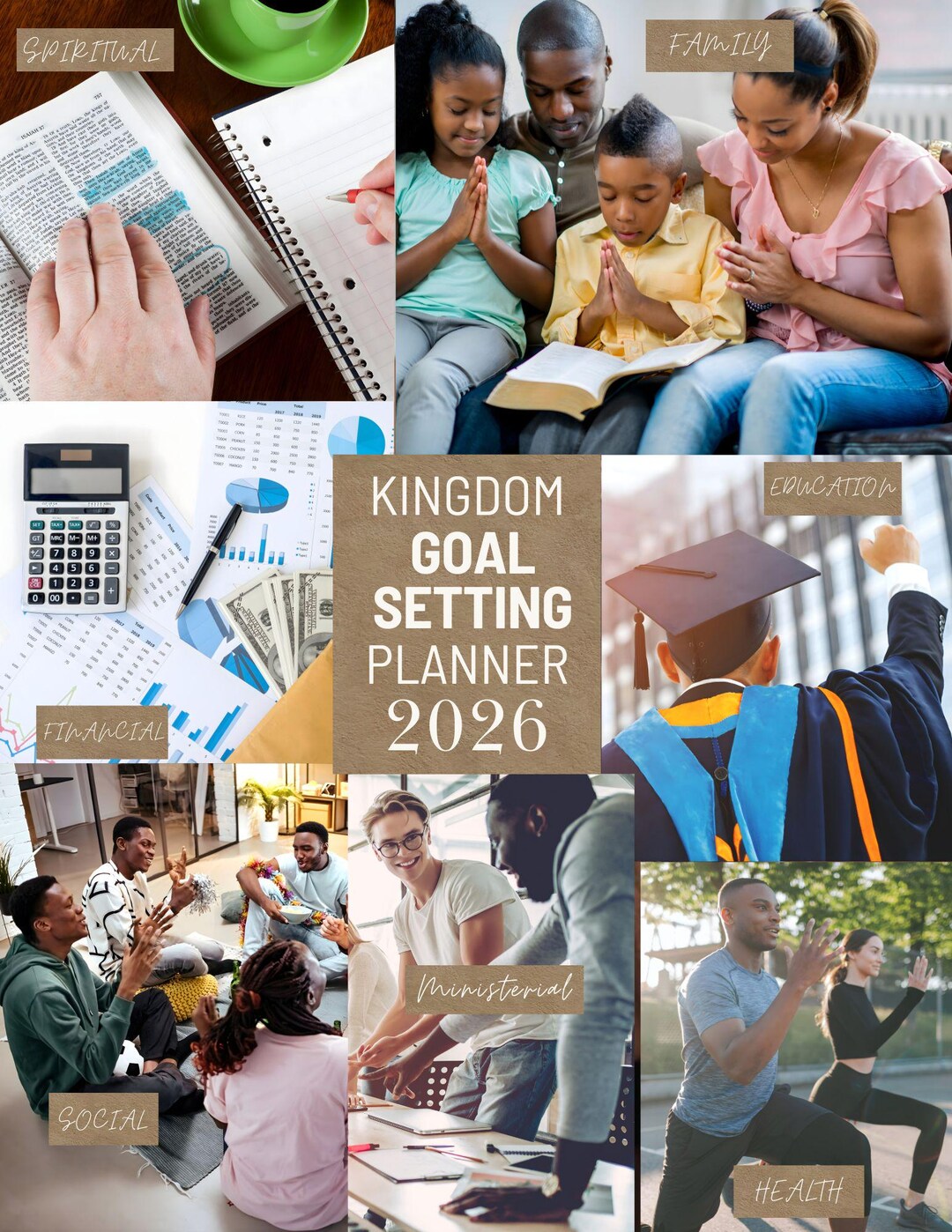 Kingdom Goal Setting Planner 2026 | Christian Digital Planner | Faith ...
