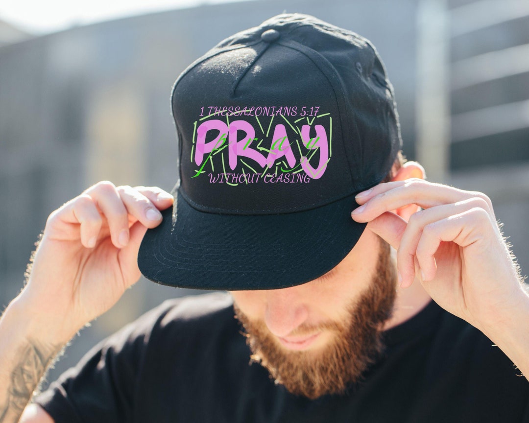 Christian Baseball Cap PRAY Hat Bible Verse Apparel Faith Accessory ...
