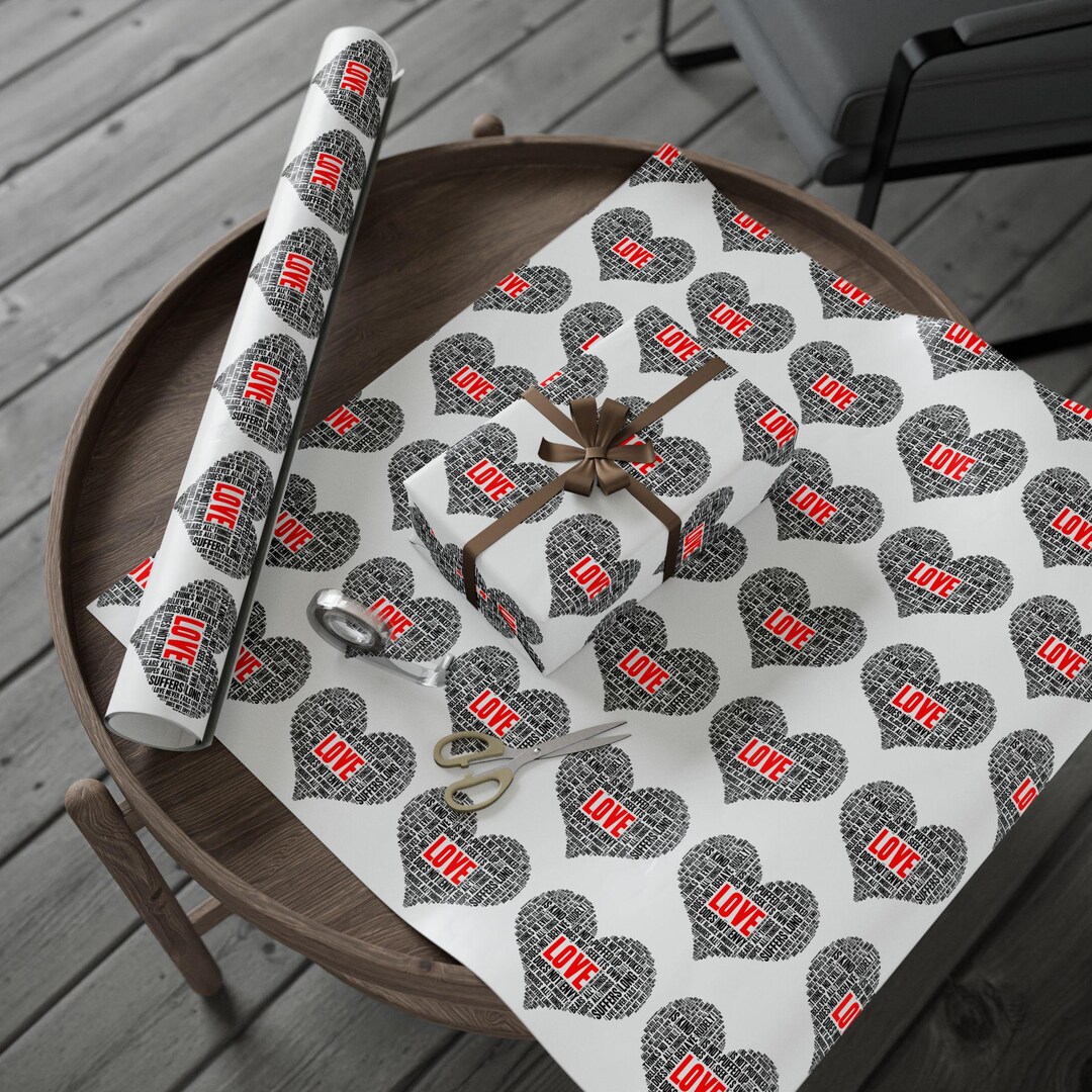 Bible Verse Wrapping Paper Holiday Gift Wrap Gift Christmas Wrapping ...