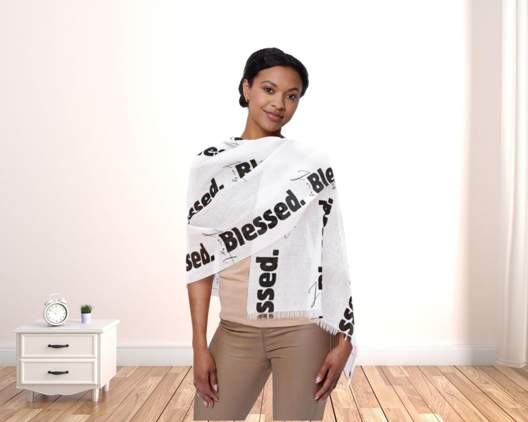 Christian Scarf Gift for Women Inspirational Lightweight Faith ...