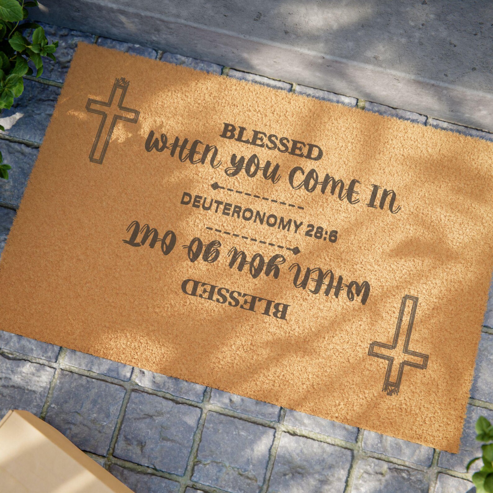Bible Verse Doormat | Faith-based Mat | Christian Doormat | Eco ...