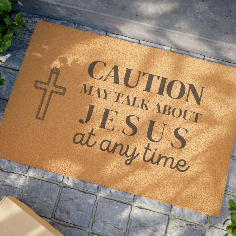 Christian Welcome Mat Blessed Welcome Mat Housewarming Gift ...