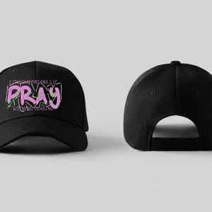 Christian Baseball Cap PRAY Hat Bible Verse Apparel Faith Accessory ...