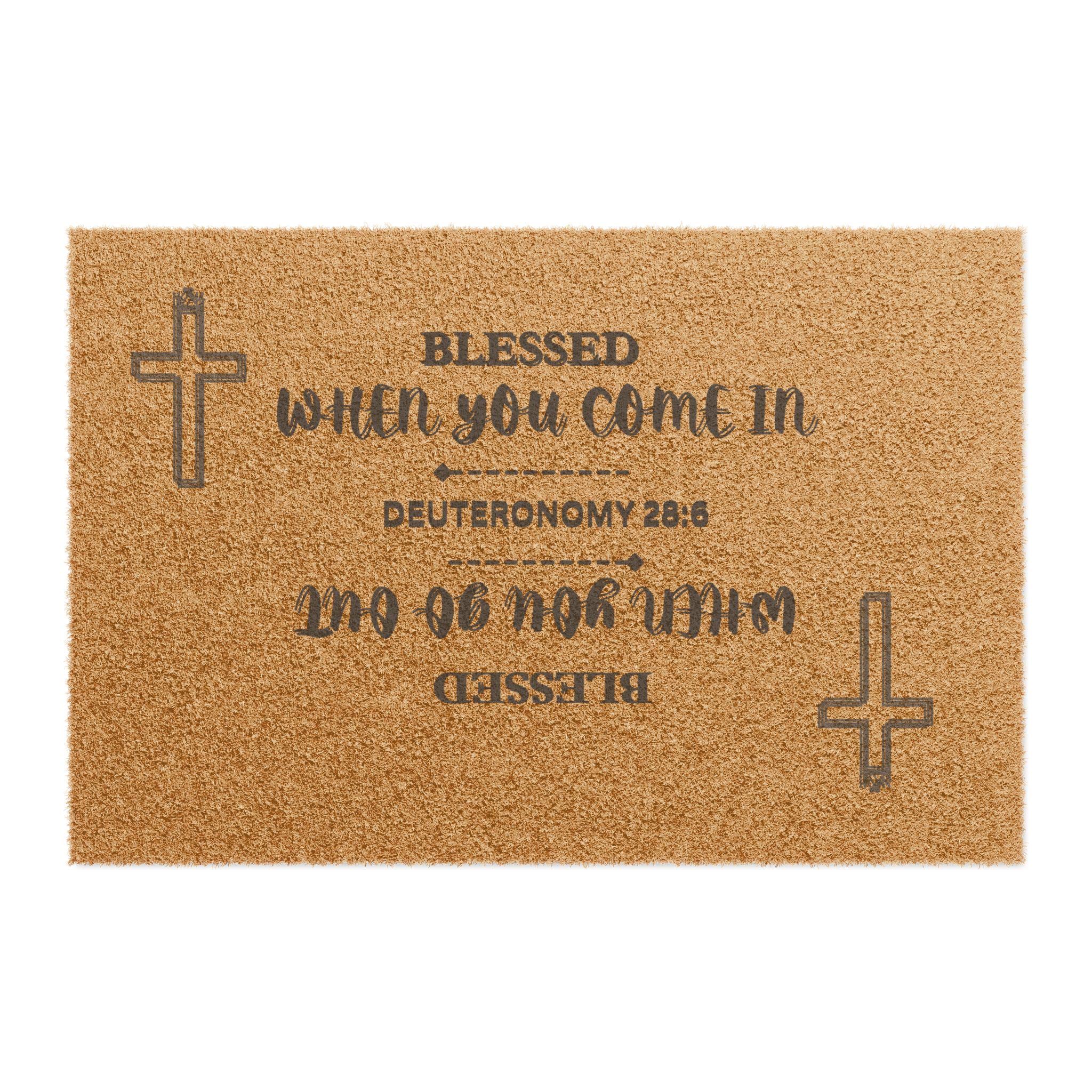 Bible Verse Doormat | Faith-based Mat | Christian Doormat | Eco ...