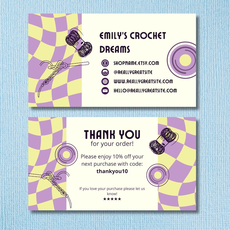 Craft Business Cards - Etsy