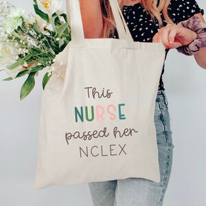 NCLEX Study Tote Nurse Tote Bag Nurse Gift for Nurse Graduation Gift ...