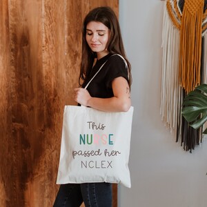 NCLEX Study Tote Nurse Tote Bag Nurse Gift for Nurse Graduation Gift ...