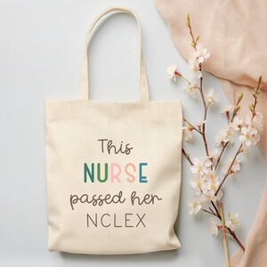 NCLEX Study Tote Nurse Tote Bag Nurse Gift for Nurse Graduation Gift ...