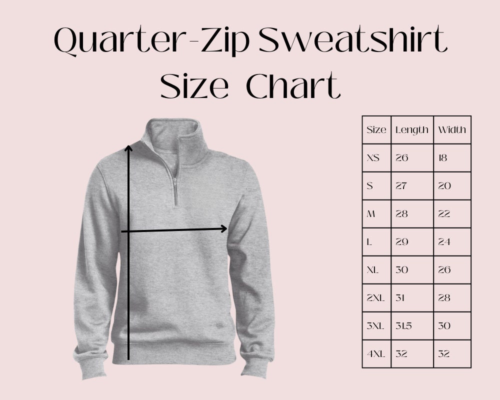 Personalized Quarter Zip Custom Sweatshirt Custom Printing Custom ...