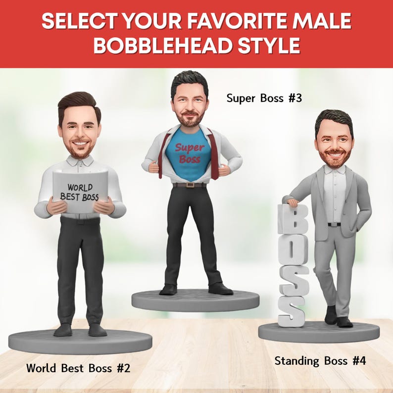 Custom Bobblehead Personalized Lady Boss Figurine With Engraved Text ...