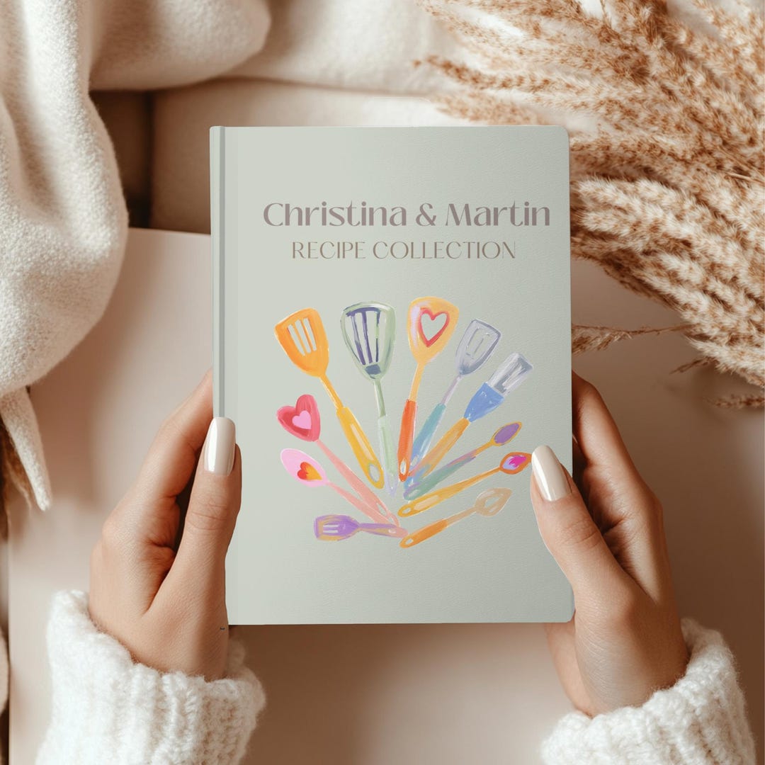 Family Recipe Book Custom Cook Book Personalized Cookbook Name Recipe ...