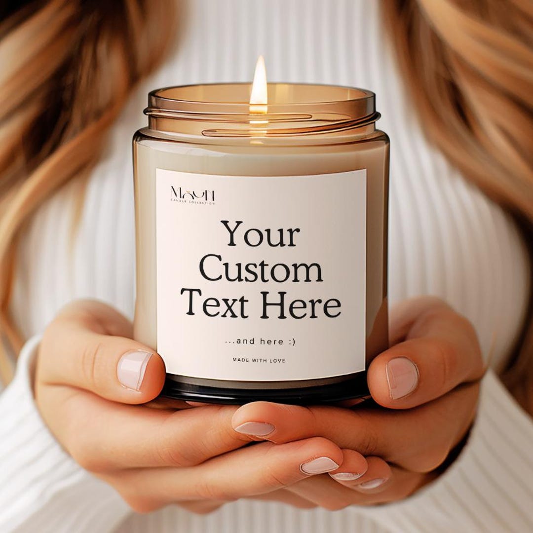 Personalized Your Custom Text Candle,gift for Sister, Mom,grandma ...