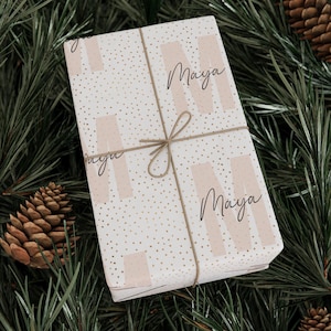 Custom Name Collage Personalized Wrapping Paper, Personalized Name ...