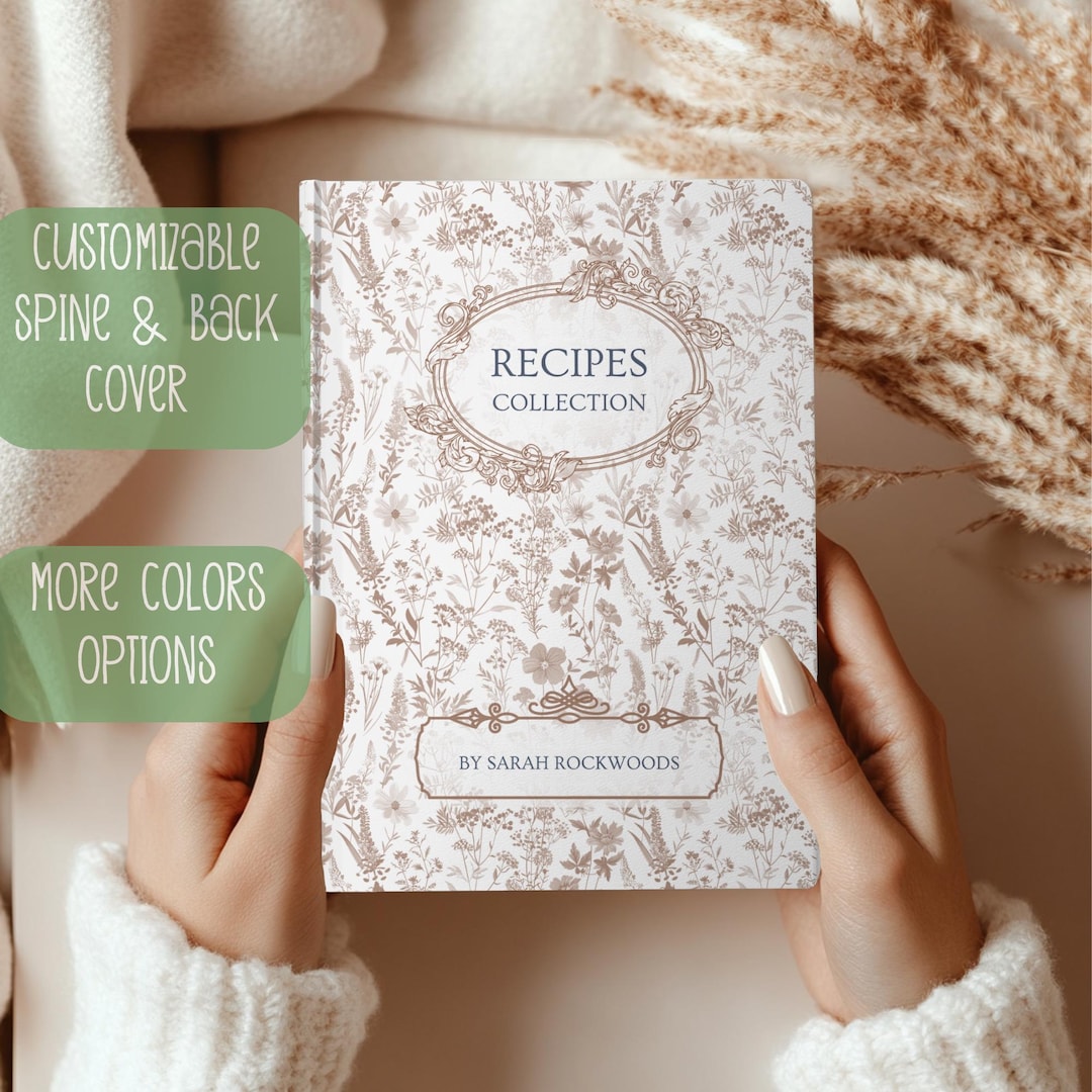 Personalized Recipe Book Gift for Grandma Custom Family Cookbook Name ...