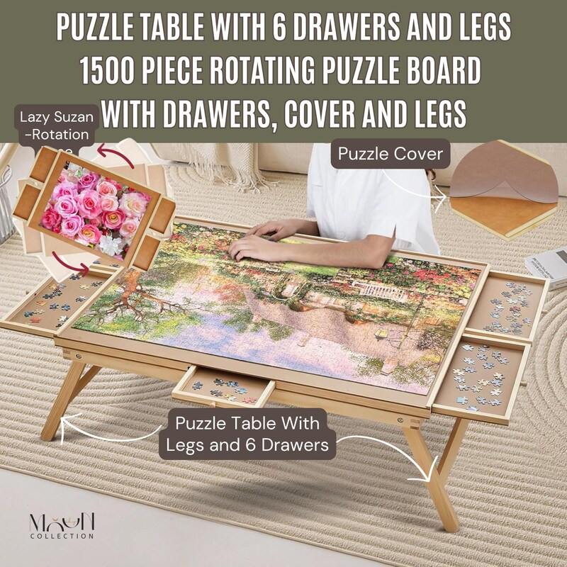 Puzzle Table - Etsy