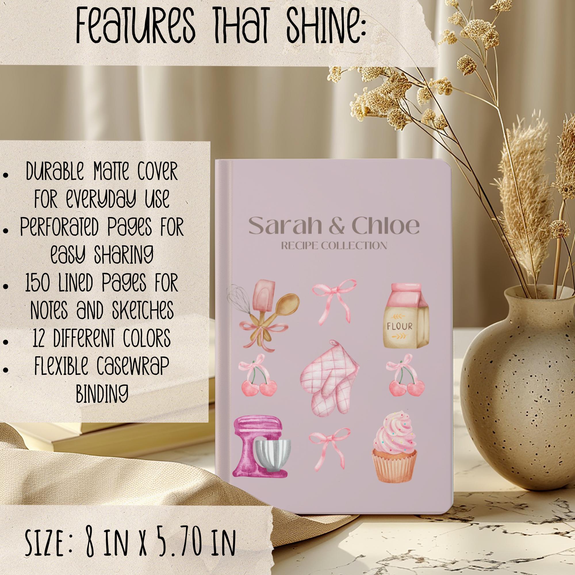 Personalized Recipe Book Binder Custom Family Cookbook Name Recipe Book ...