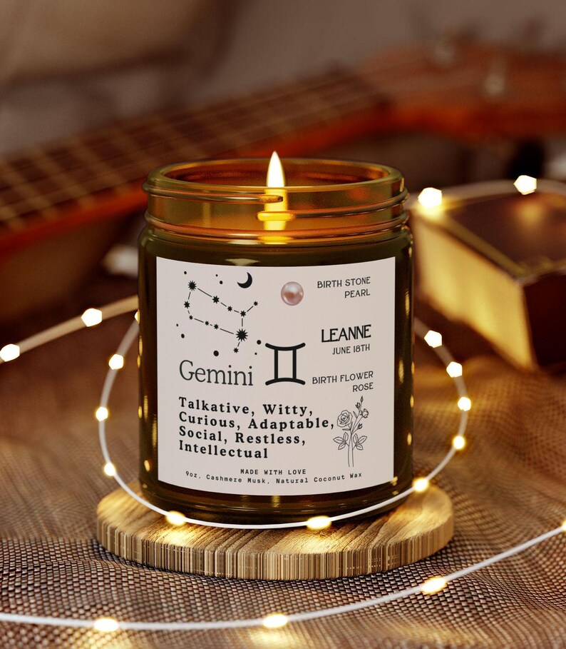 Custom Birthday Candle Astrology Gifts,birthdate Candle,personalized ...