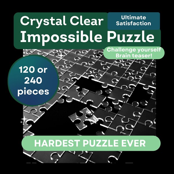Clear Jigsaw Puzzles - Etsy