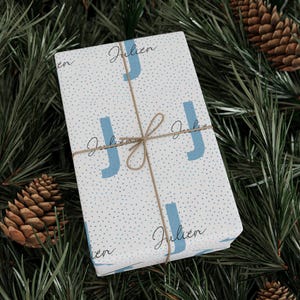 Custom Name Collage Personalized Wrapping Paper, Personalized Name ...