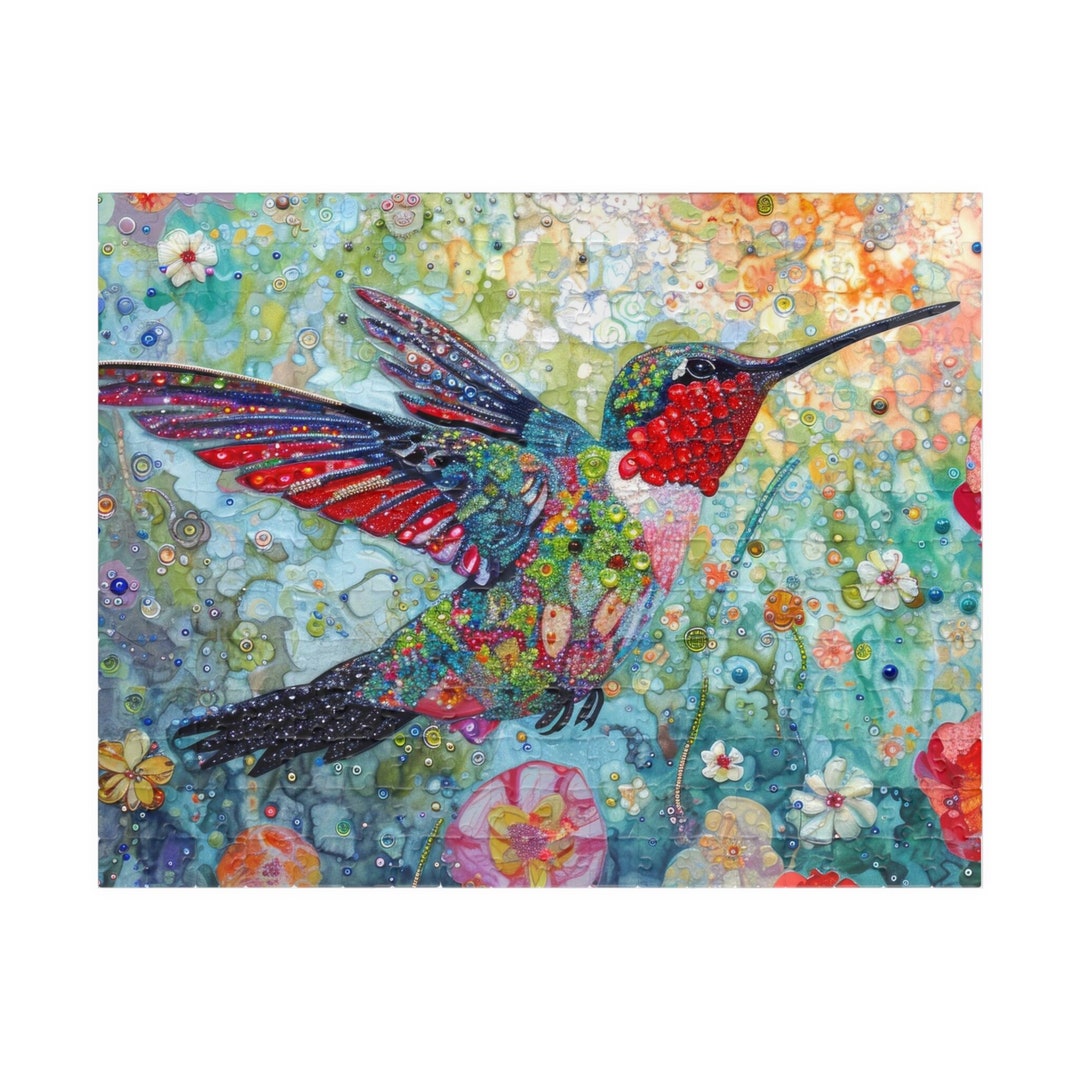 Hummingbird Jigsaw Puzzle 1000 Piece for Adults and Kids Art Puzzle ...