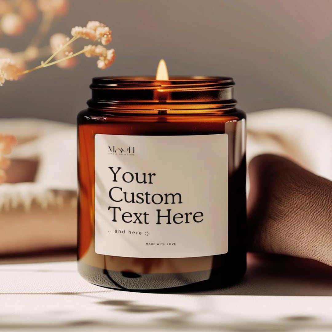 Your Custom Text Candle, Personalized Candle Gift For,sister, Mom,dad ...