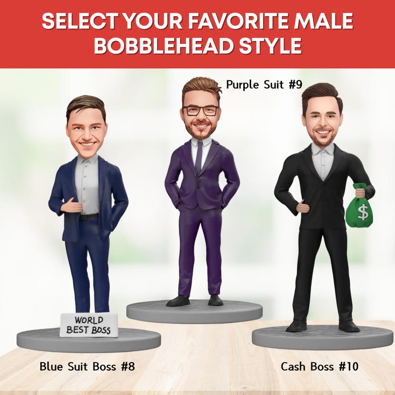 Custom Bobblehead Personalized Lady Boss Figurine With Engraved Text ...