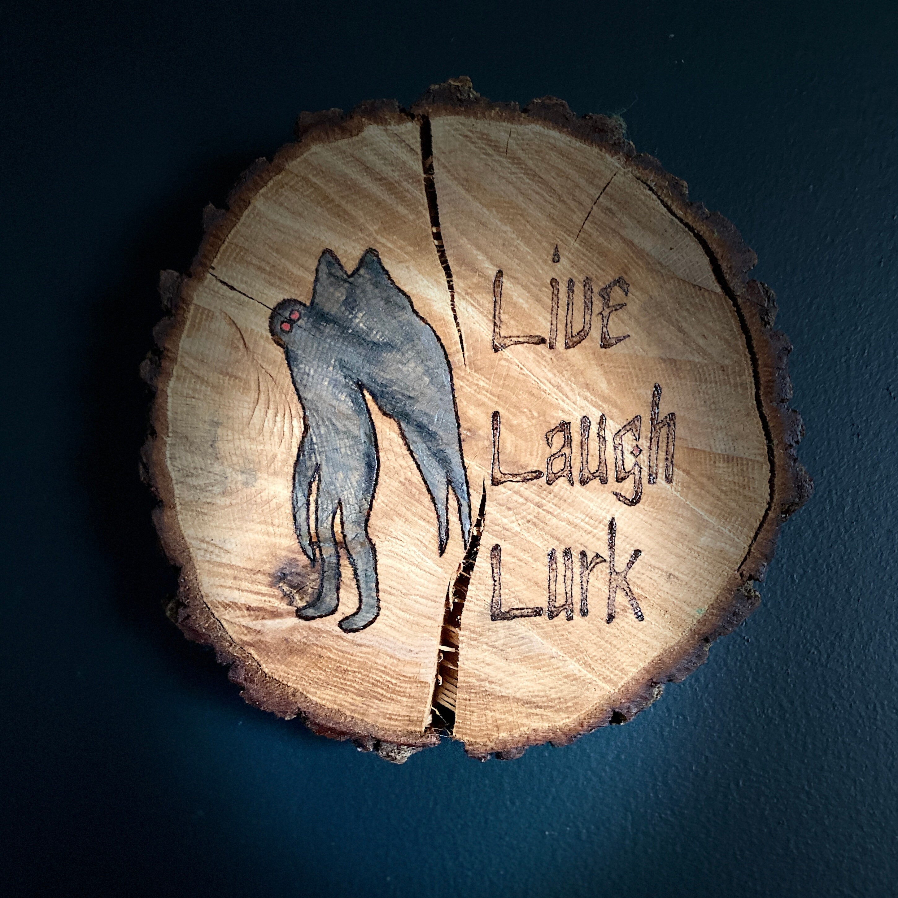 Live, Laugh, Lurk Pyrography Wall Decor - Etsy
