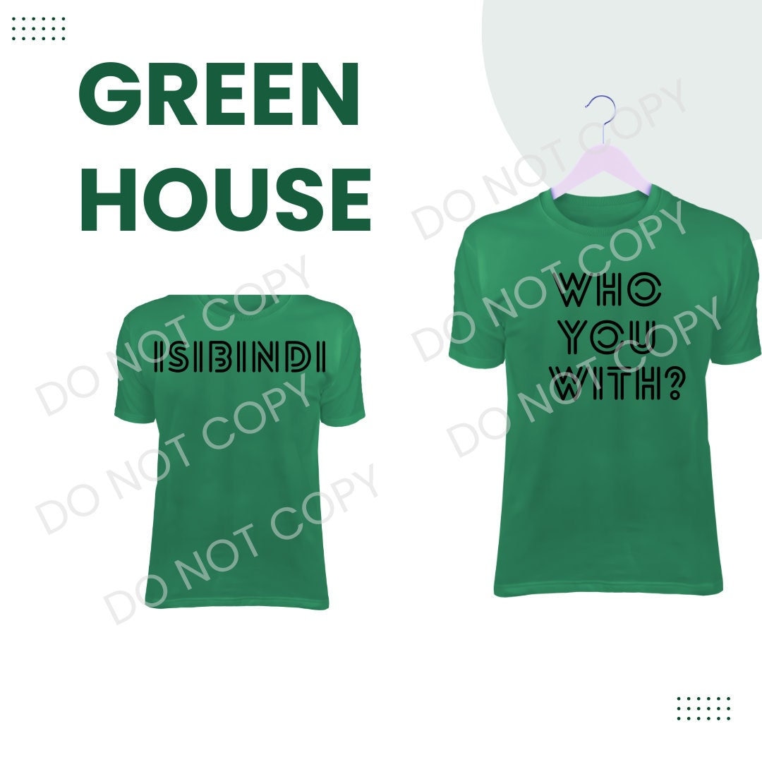 Isibindi Who You With Ron Clark Academy Green House PNG SVG Tee Shirt ...