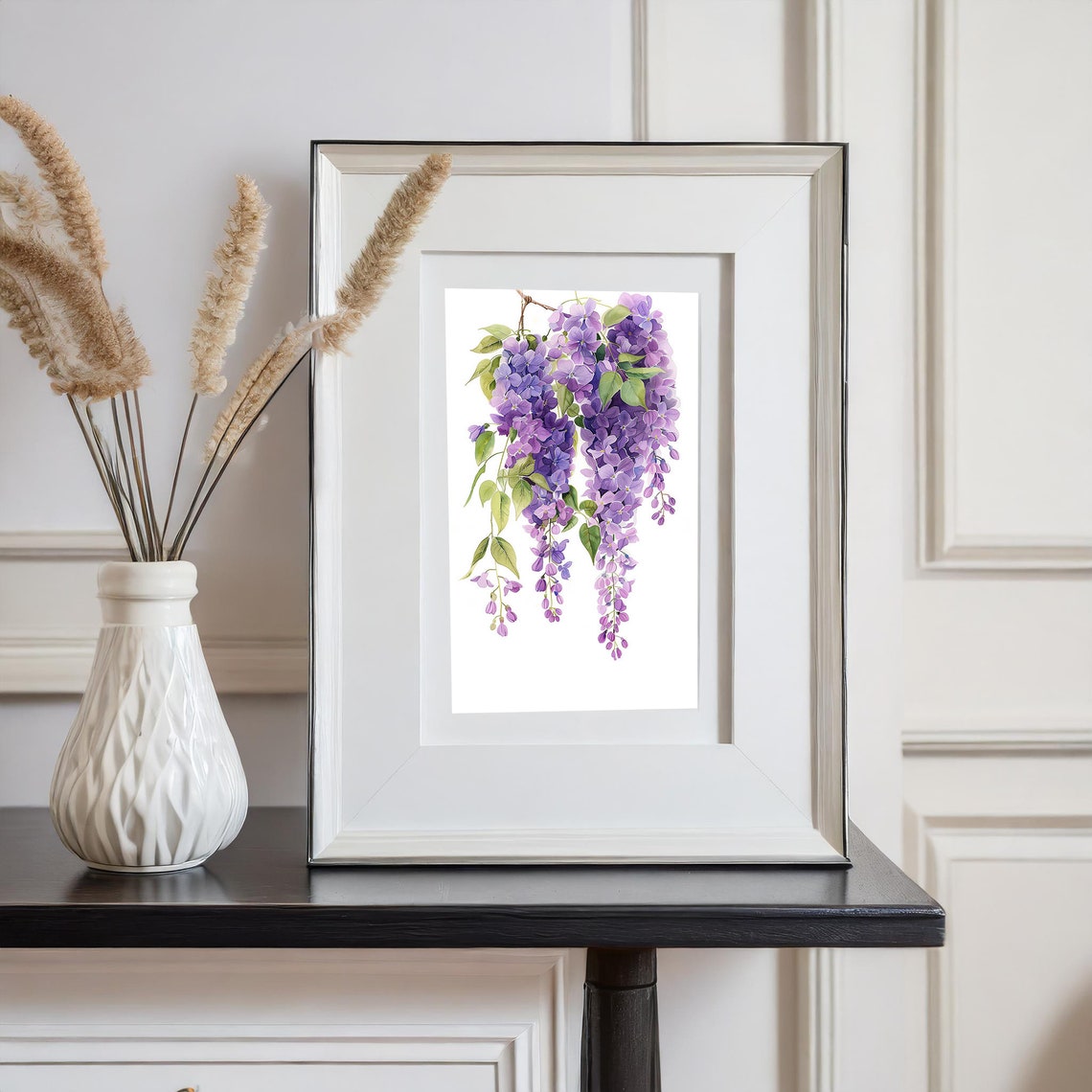 Watercolor Lilac Branch Print: Elegant Floral Wall Art (digital ...